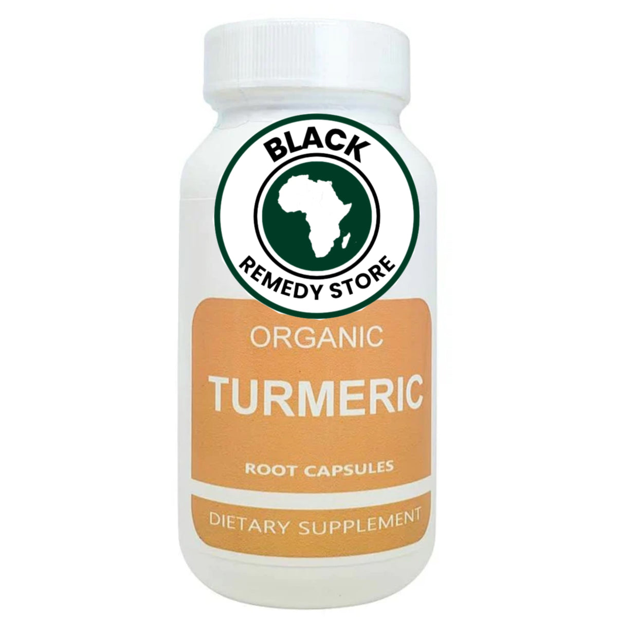 Organic Turmeric Root Powder And Peppercorn Capsules ...
